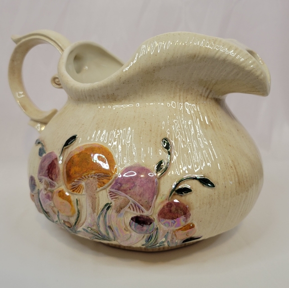Vintage | Dining | Vintage Arnels Merry Mushroom Pitcher Pearl Glaze ...
